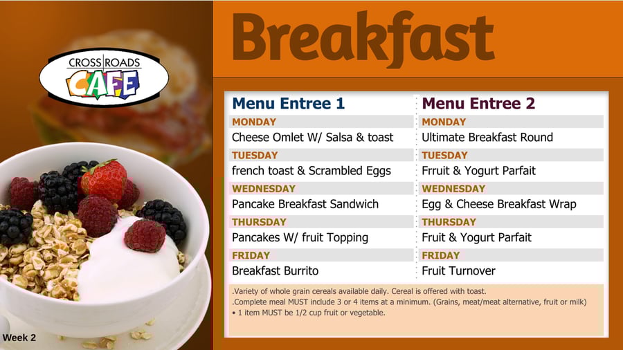 How to Make a School Breakfast and Lunch Menu Board