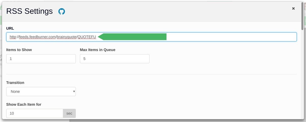 Create an Inspiring Display With RSS Quotes