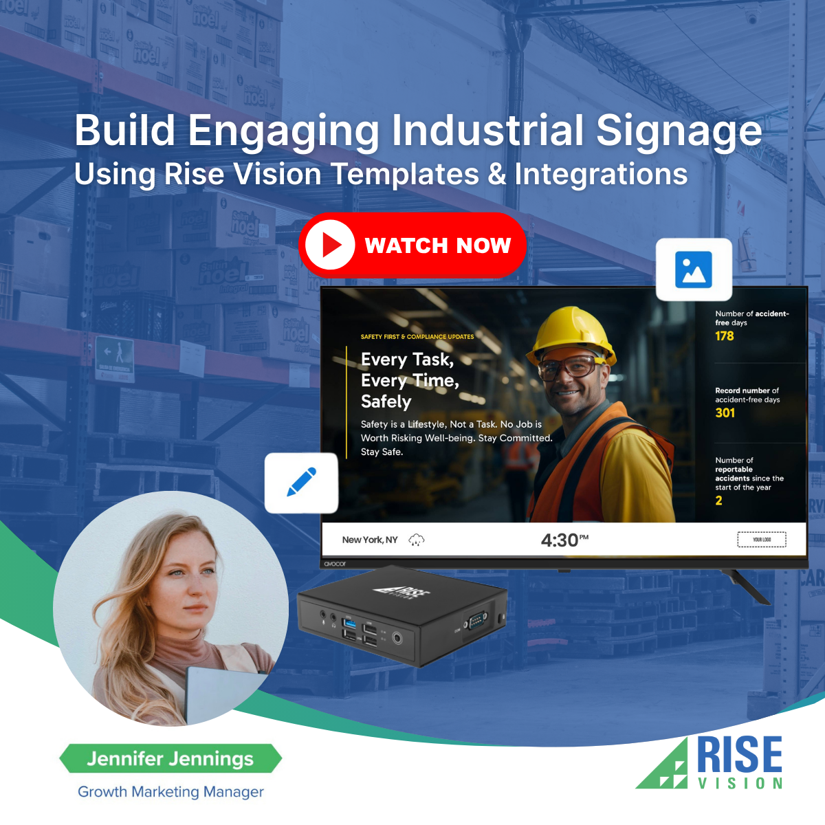 Build Engaging Industrial Signage Using Rise Vision Templates ...
