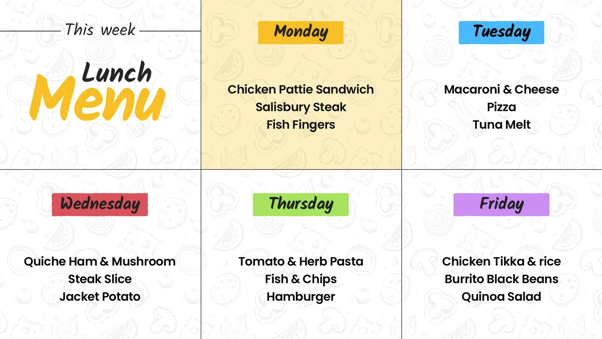 School Menu Boards & Digital Dining Solutions | Rise Vision